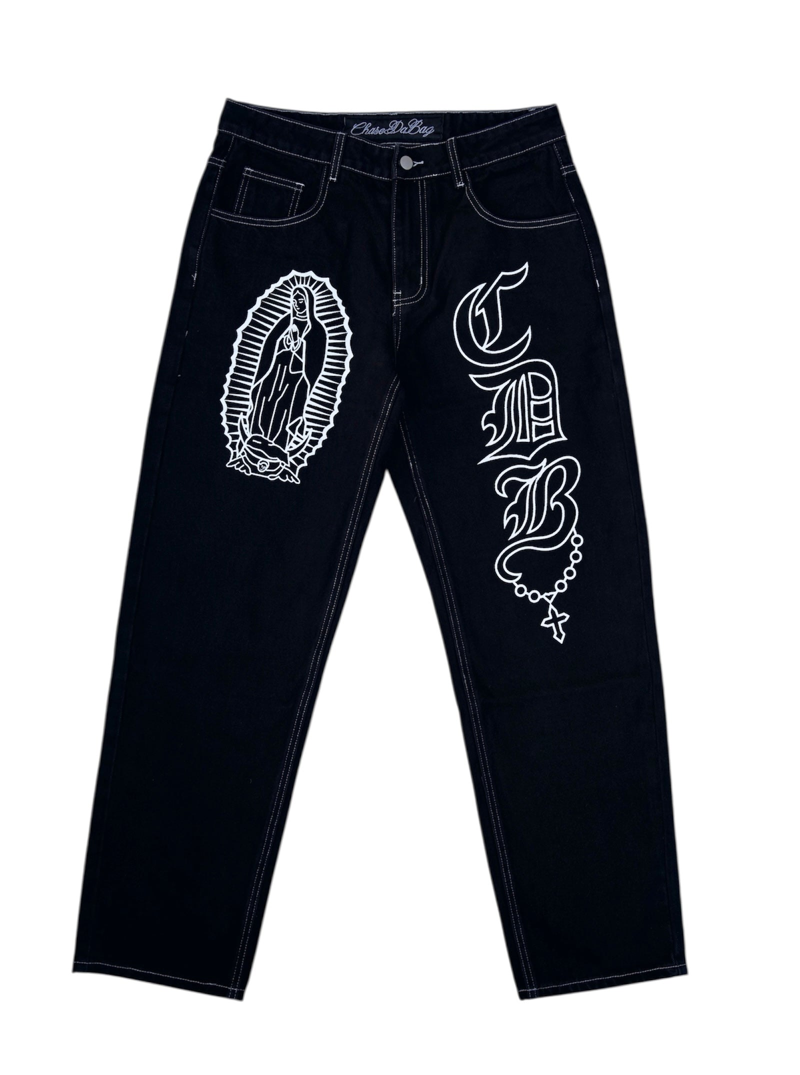 Virgencita CDB Jeans – Chase da Bag Clothing